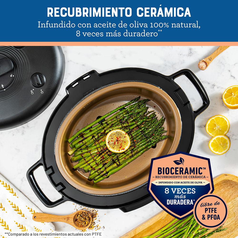 Multi-olla rápida ovalada de 5.7L con 15 funciones CKSTPCECOV57 - osterpe