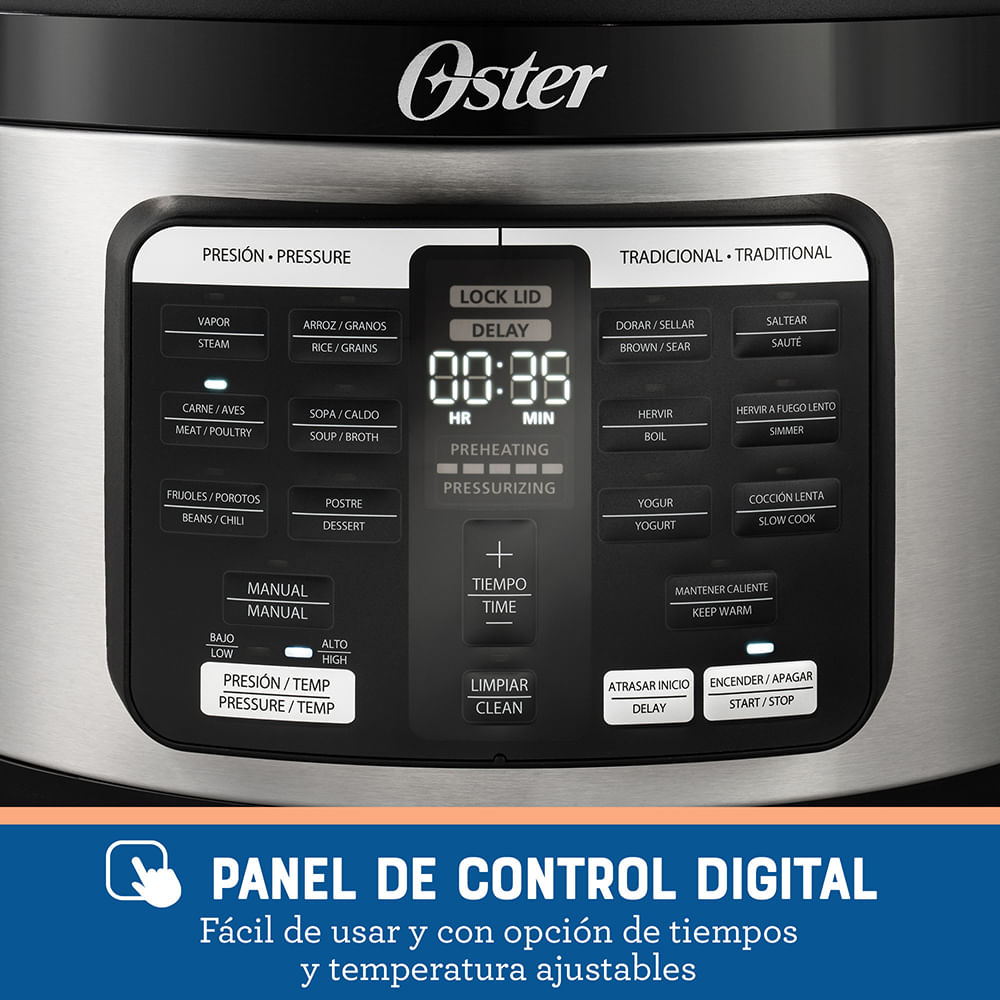 Multi-olla rápida ovalada de 5.7L con 15 funciones CKSTPCECOV57 - osterpe